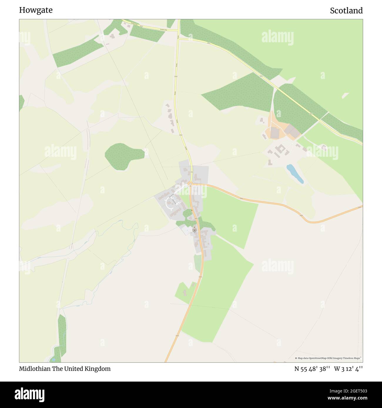 Map of midlothian hi-res stock photography and images - Alamy