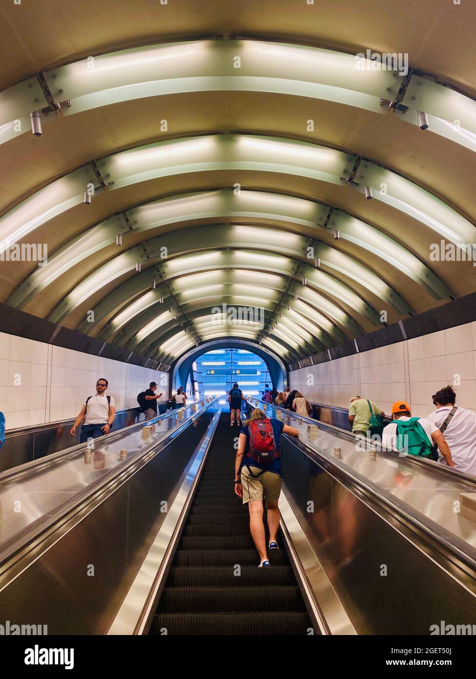 Escalators side hi-res stock photography and images - Alamy