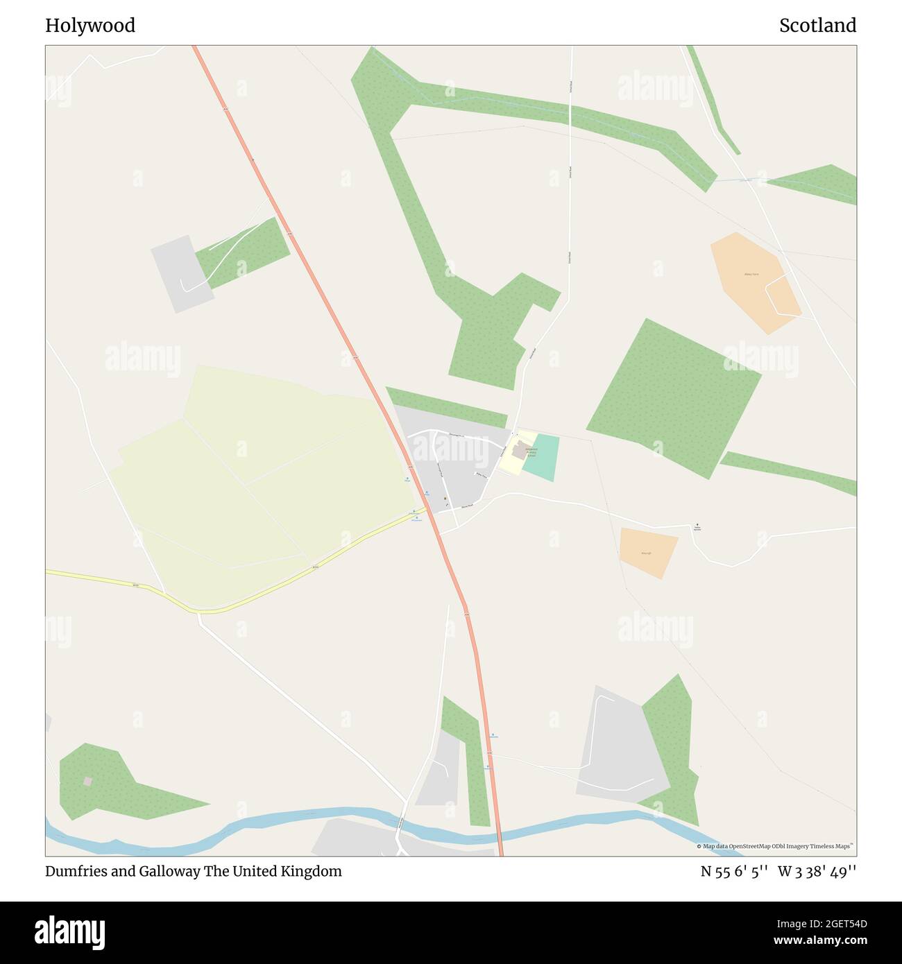 Map of holywood Cut Out Stock Images & Pictures - Alamy