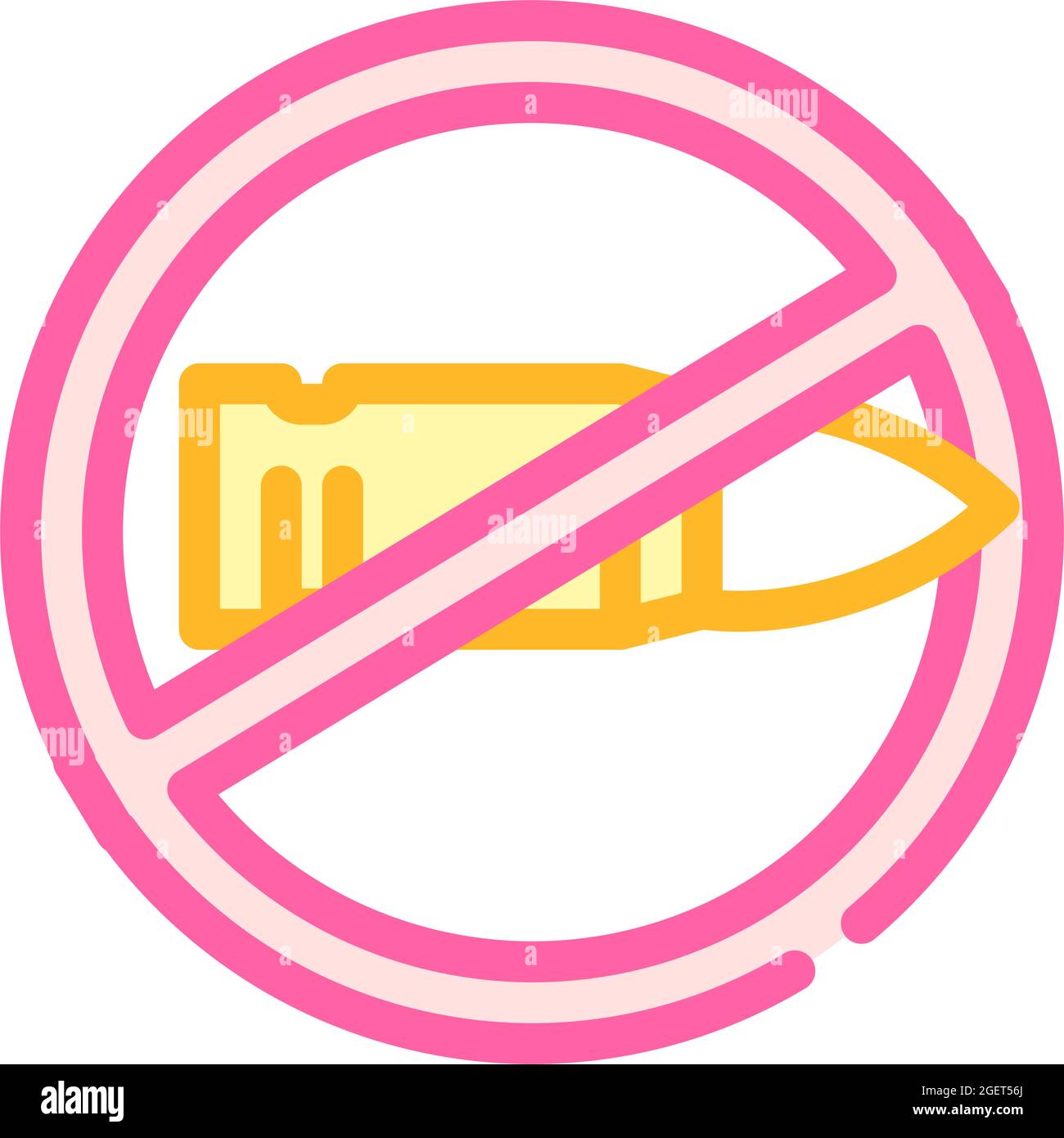 hunting ban color icon vector illustration Stock Vector Image & Art - Alamy