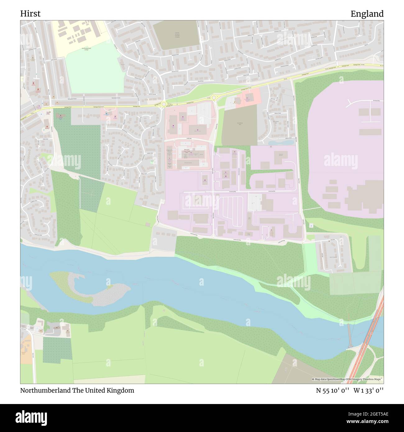 Hirst, Northumberland, United Kingdom, England, N 55 10' 0'', W 1 33' 0 ...