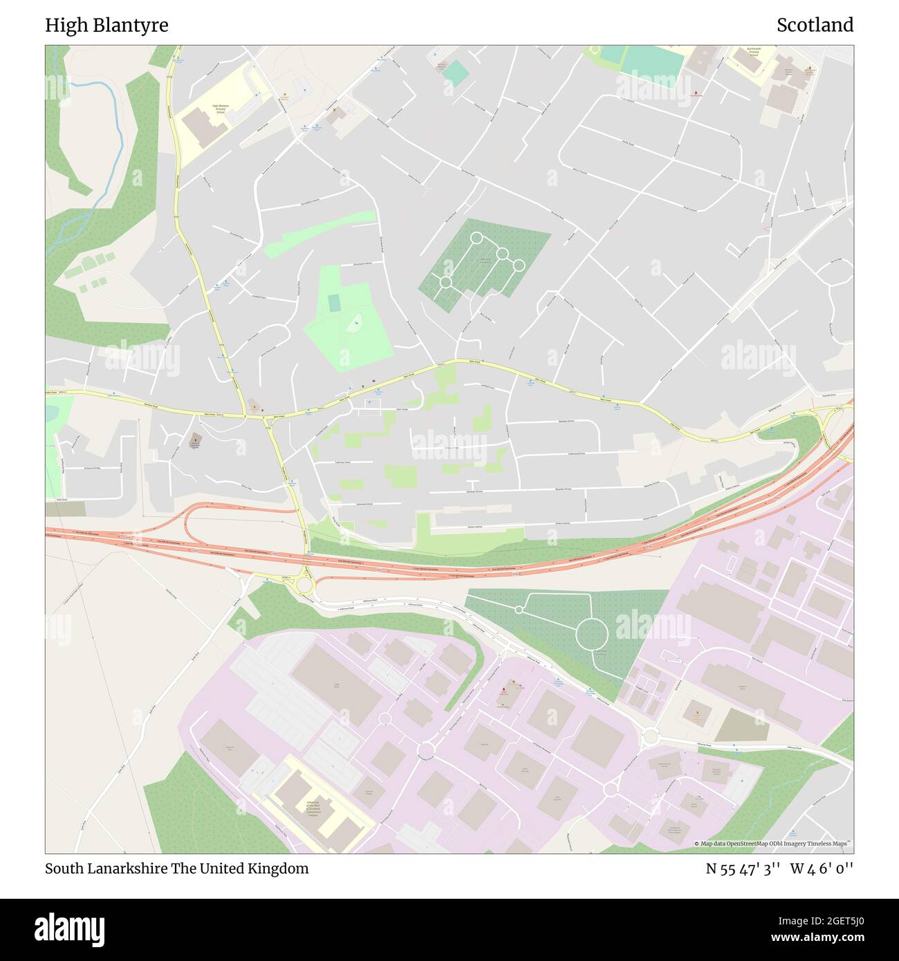 High Blantyre, South Lanarkshire, United Kingdom, Scotland, N 55 47' 3 ...
