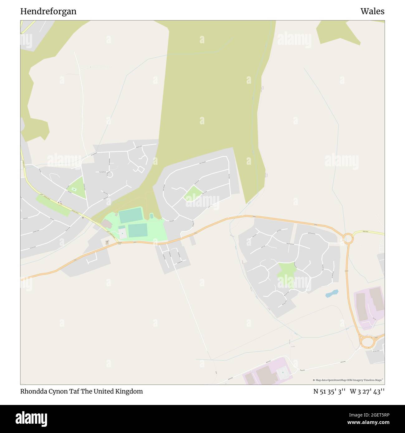 Rhondda map hi-res stock photography and images - Alamy
