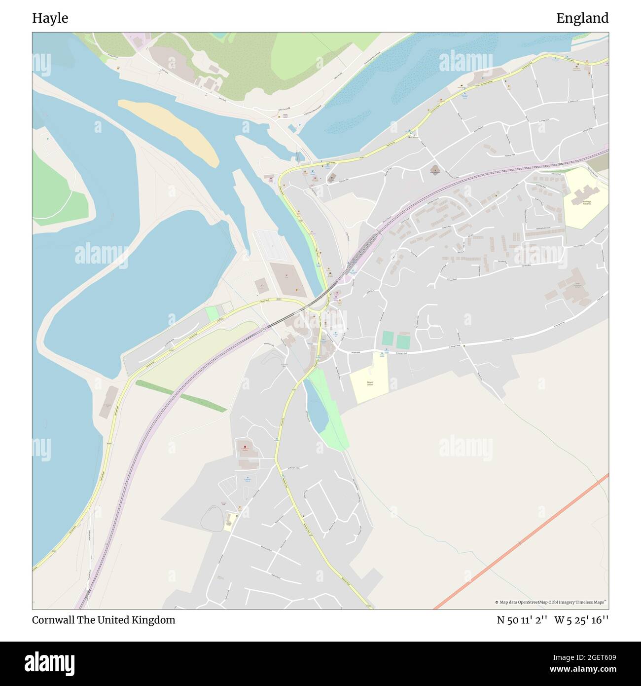 Hayle map Cut Out Stock Images & Pictures - Alamy