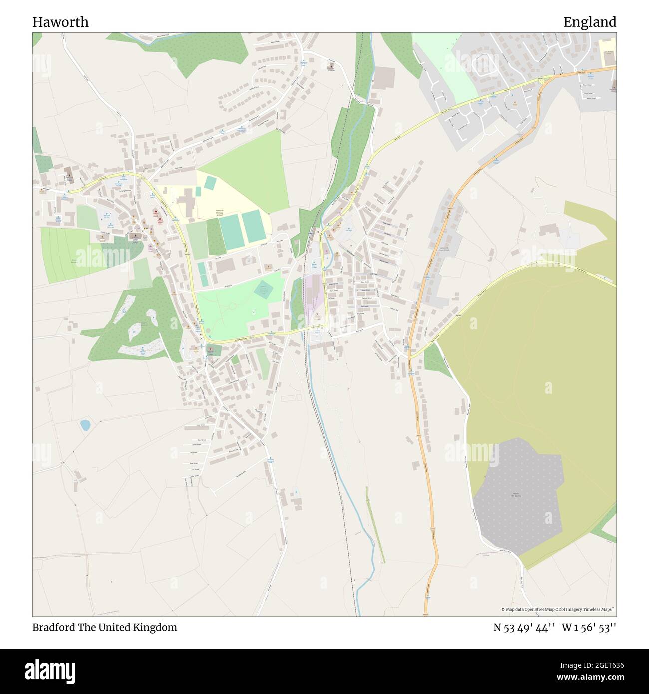 Map of haworth Cut Out Stock Images & Pictures - Alamy