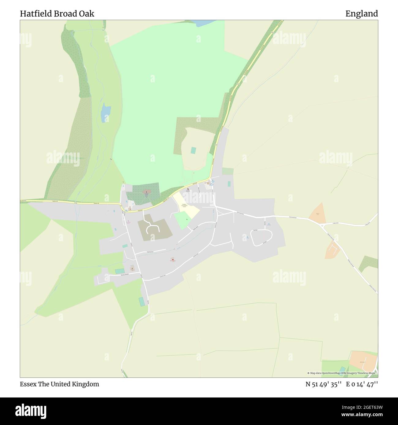 Map of hatfield hi-res stock photography and images - Alamy