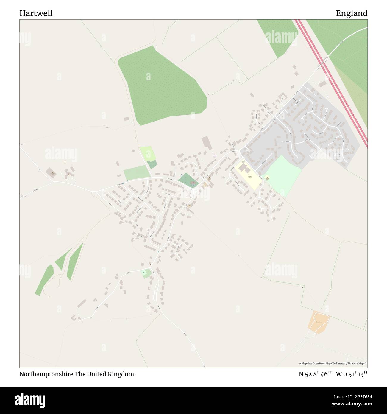 Map of hartwell Cut Out Stock Images & Pictures - Alamy