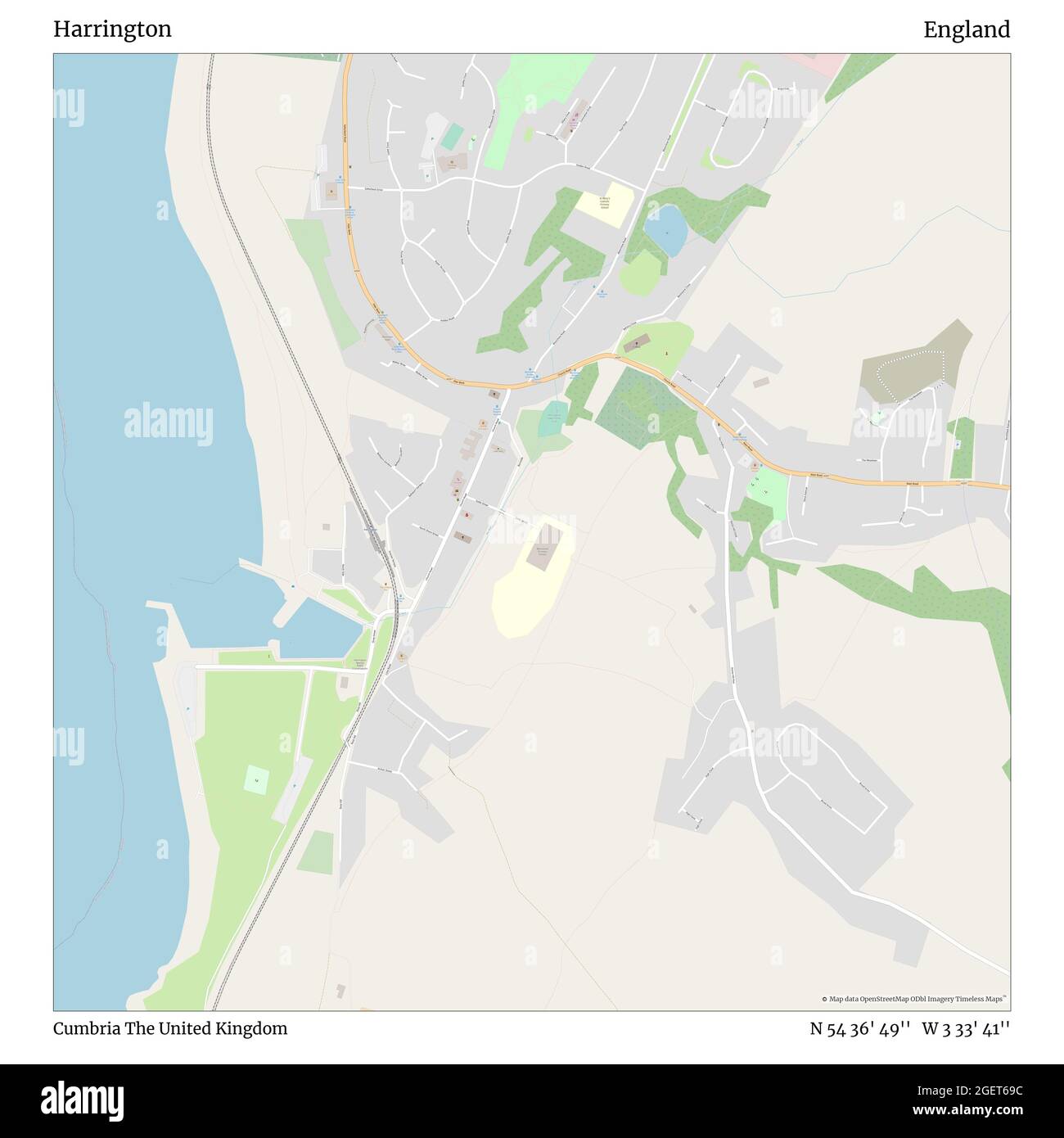Map of harrington hi-res stock photography and images - Alamy