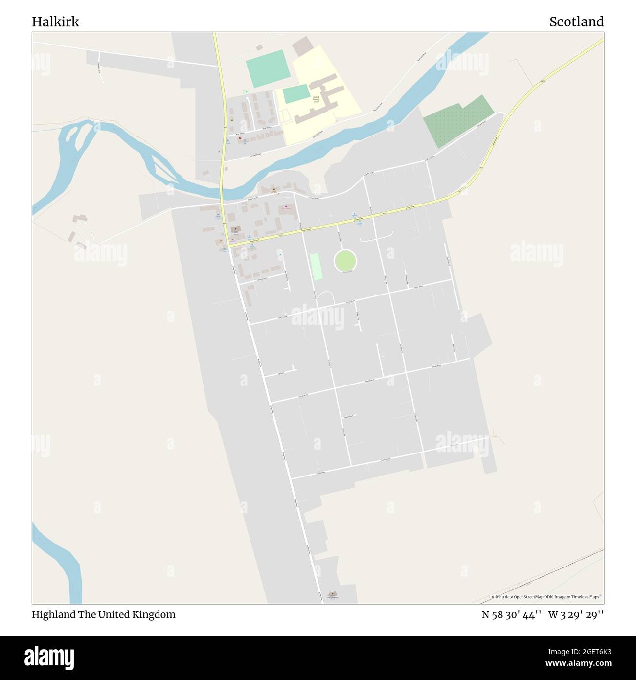 Map of halkirk hi-res stock photography and images - Alamy