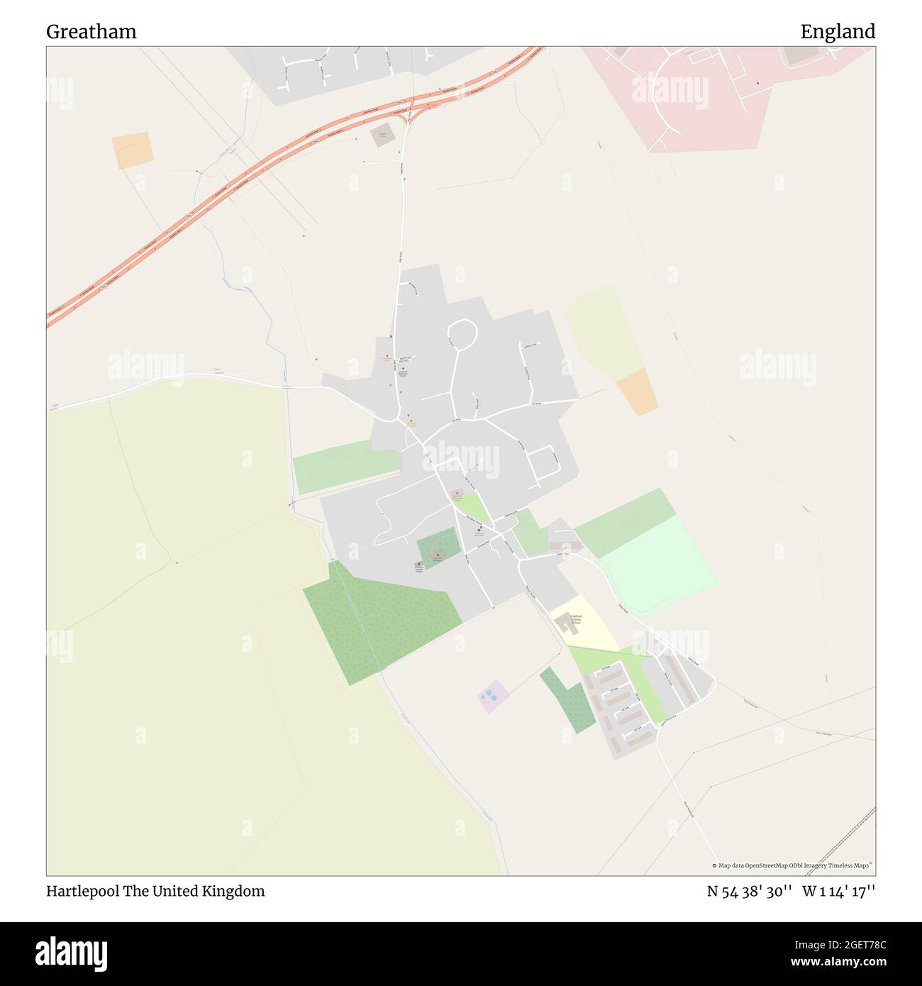 Map of hartlepool Cut Out Stock Images & Pictures - Alamy