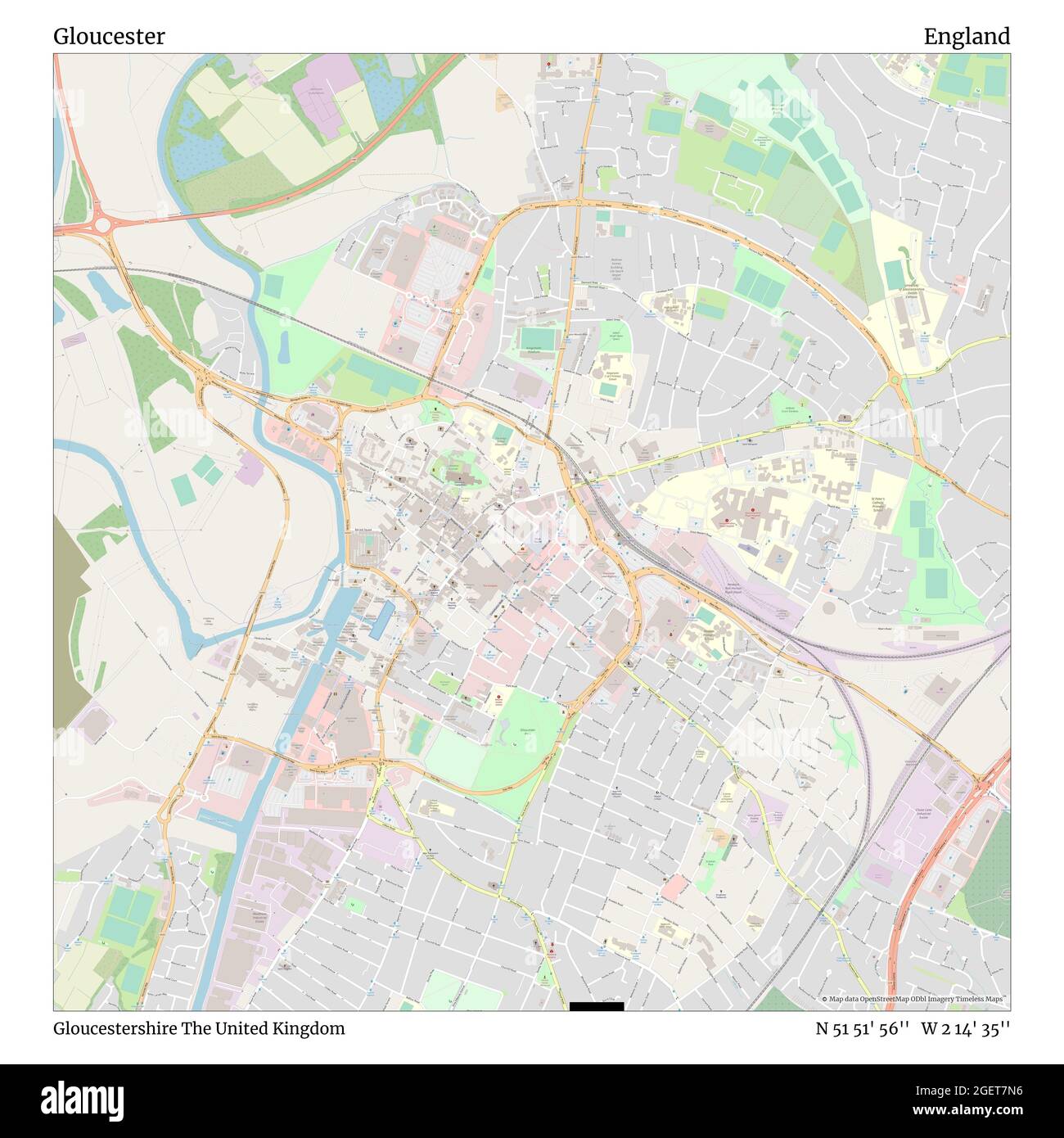 Map of gloucester hi-res stock photography and images - Alamy