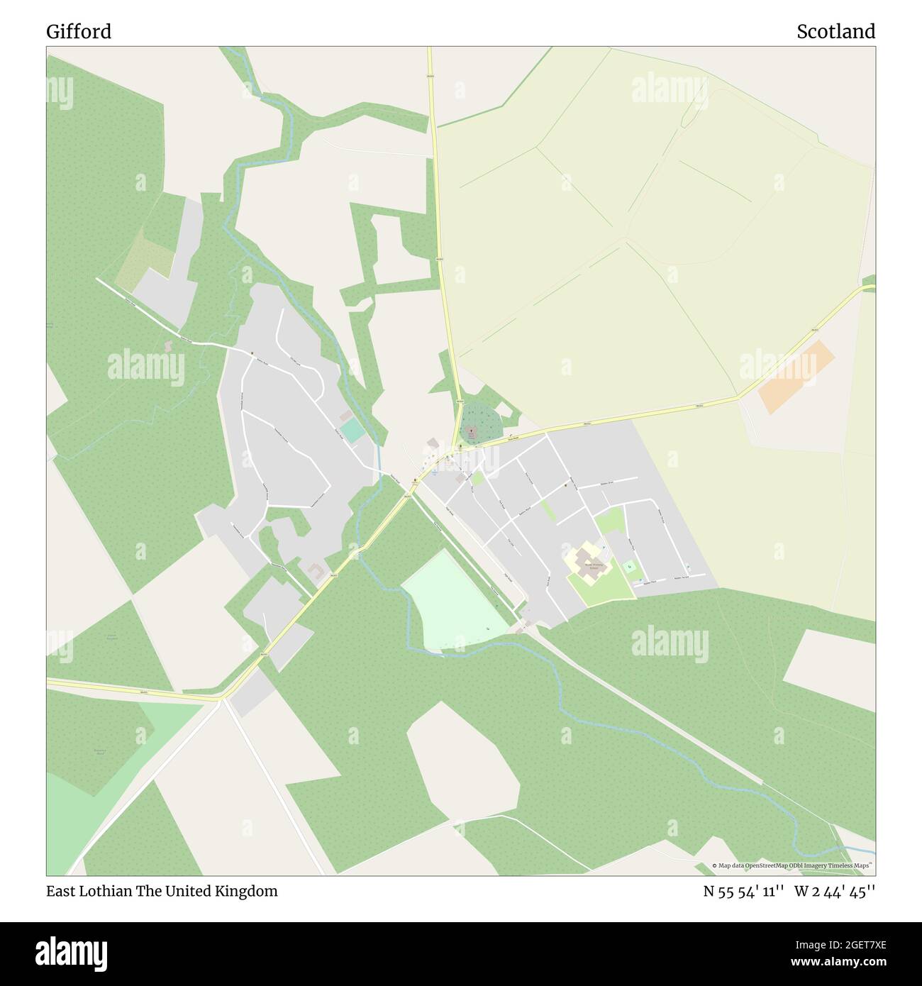 Map of gifford hi-res stock photography and images - Alamy