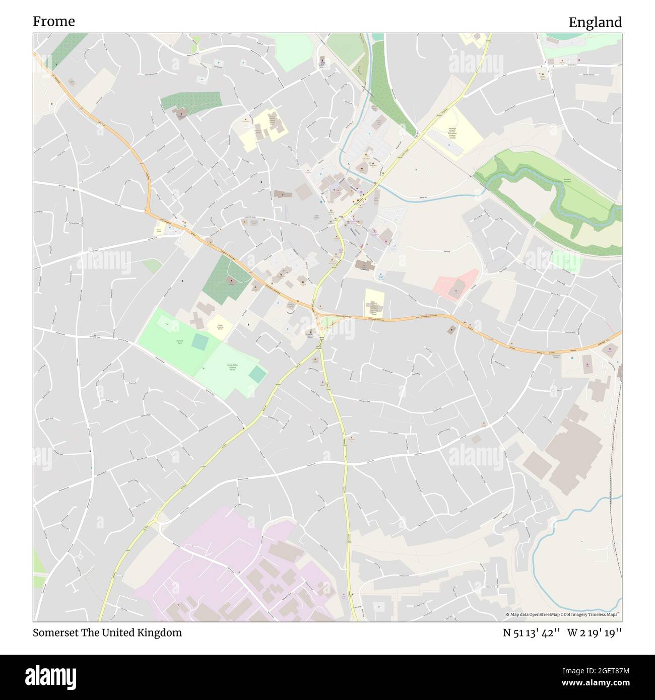 Frome, Somerset, United Kingdom, England, N 51 13' 42'', W 2 19' 19 ...
