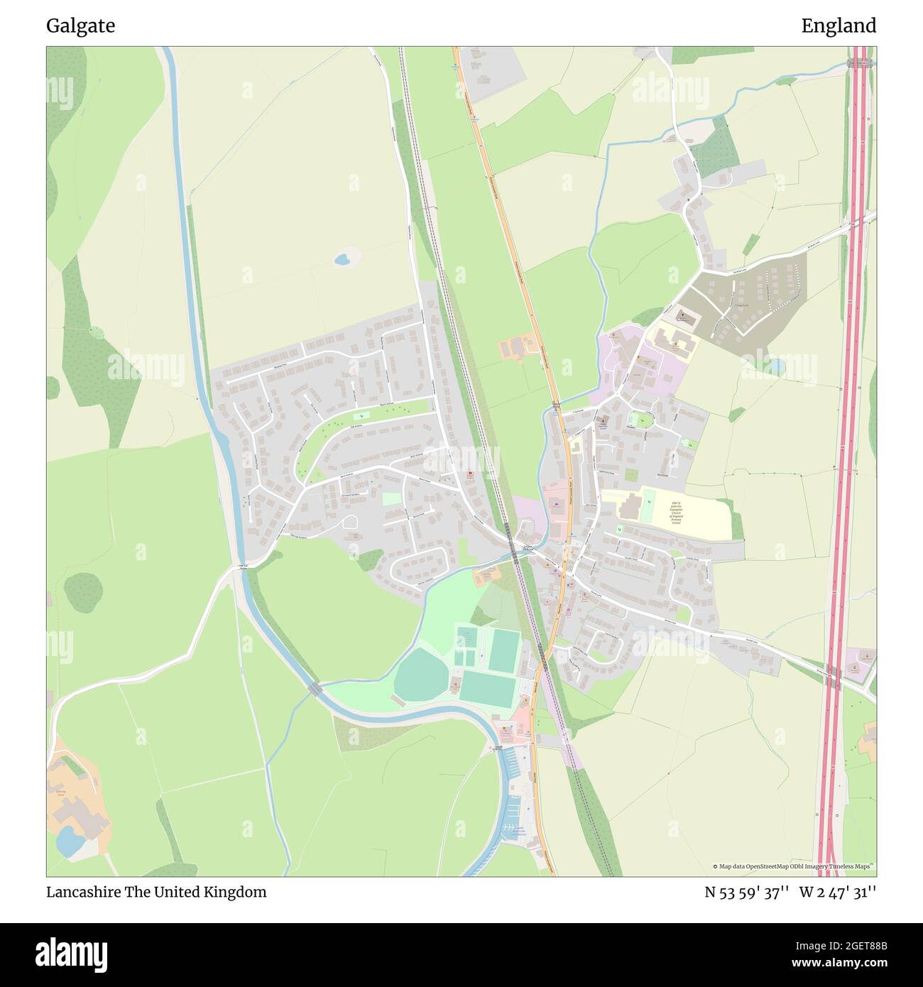 Galgate map hi-res stock photography and images - Alamy