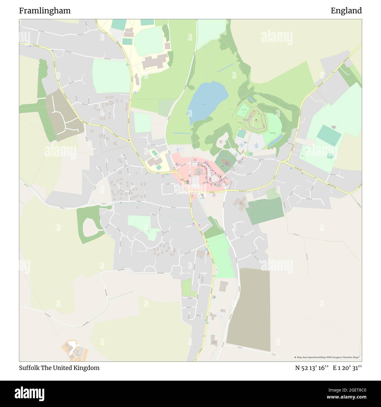 Map of framlingham hi-res stock photography and images - Alamy