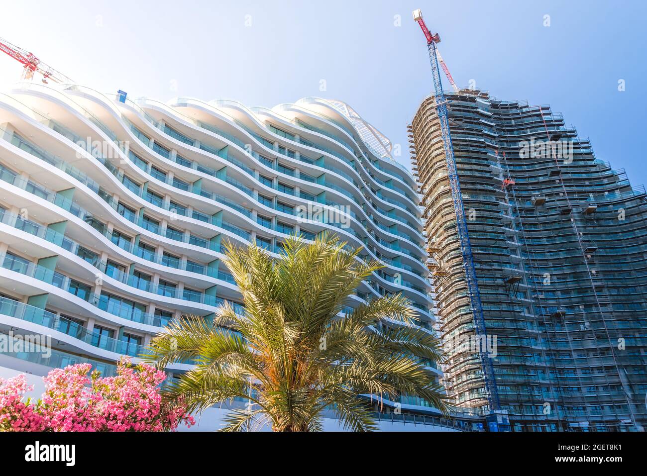 Modern skyscraper construction site. Limassol, Cyprus Stock Photo - Alamy