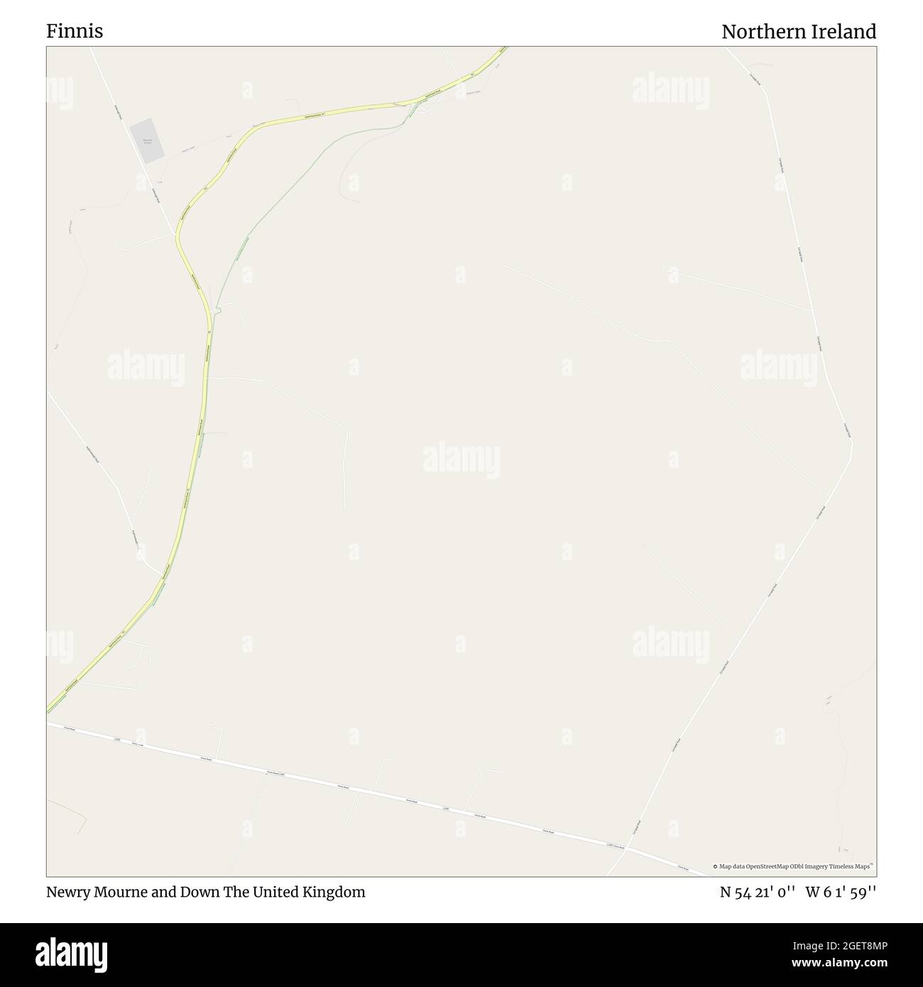Map of newry Cut Out Stock Images & Pictures - Alamy