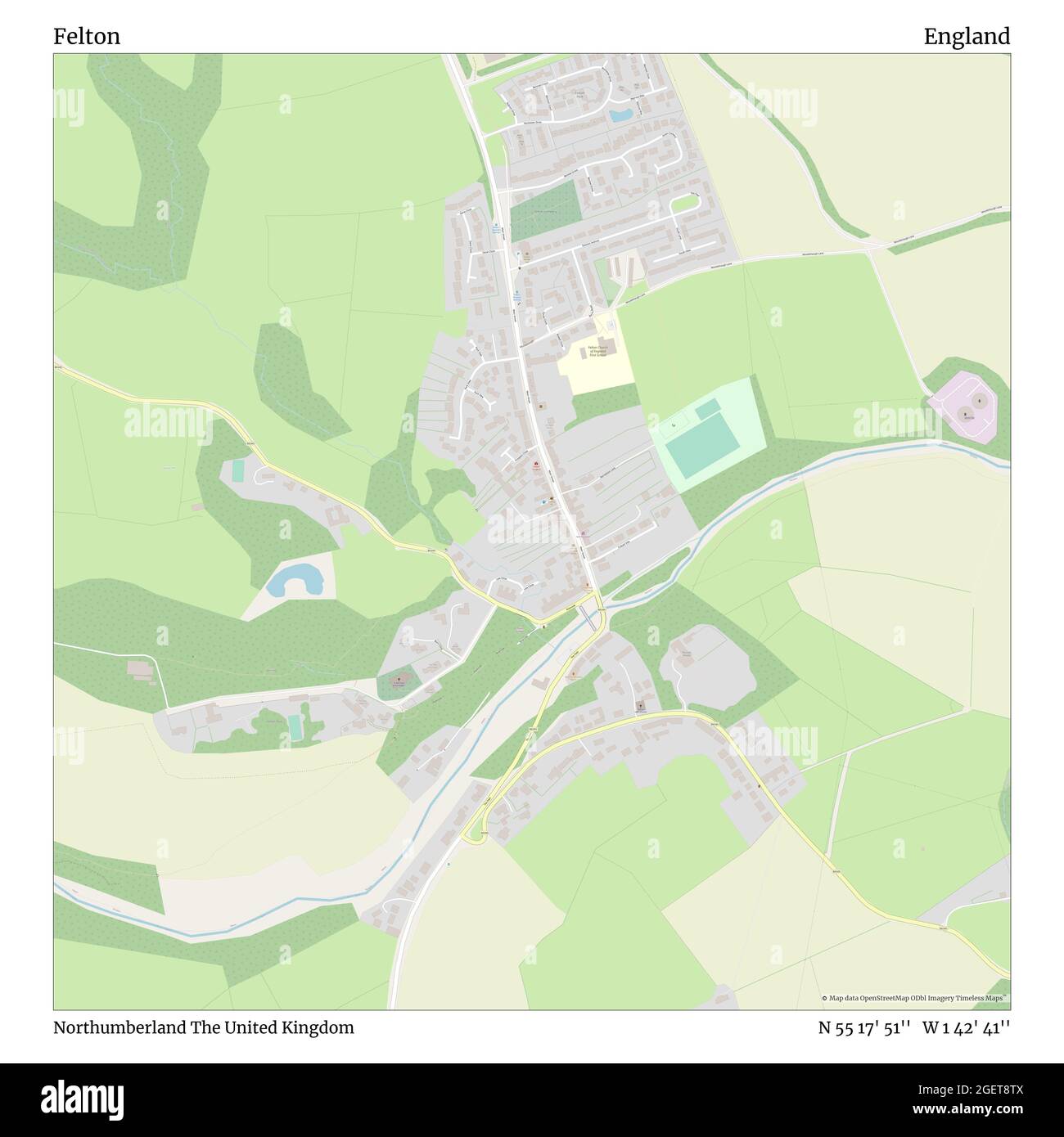 Felton, Northumberland, United Kingdom, England, N 55 17' 51'', W 1 42 ...