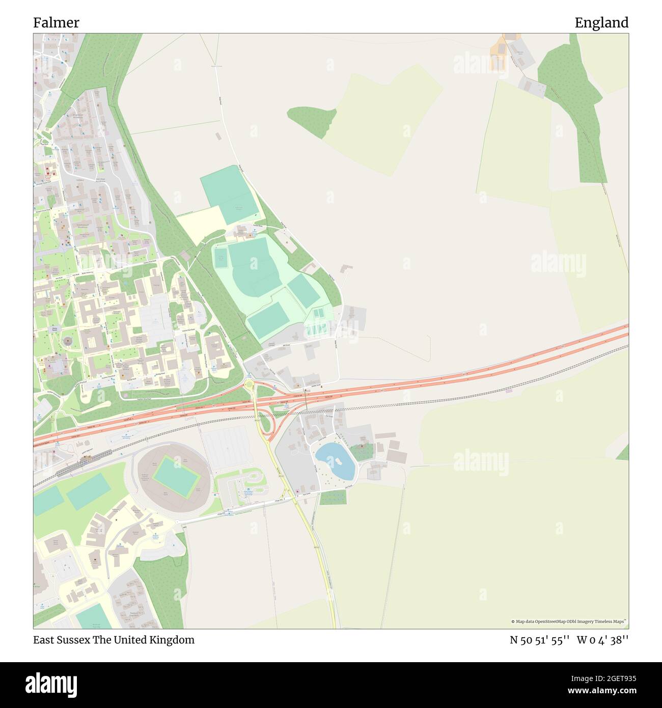 Map of falmer hi-res stock photography and images - Alamy