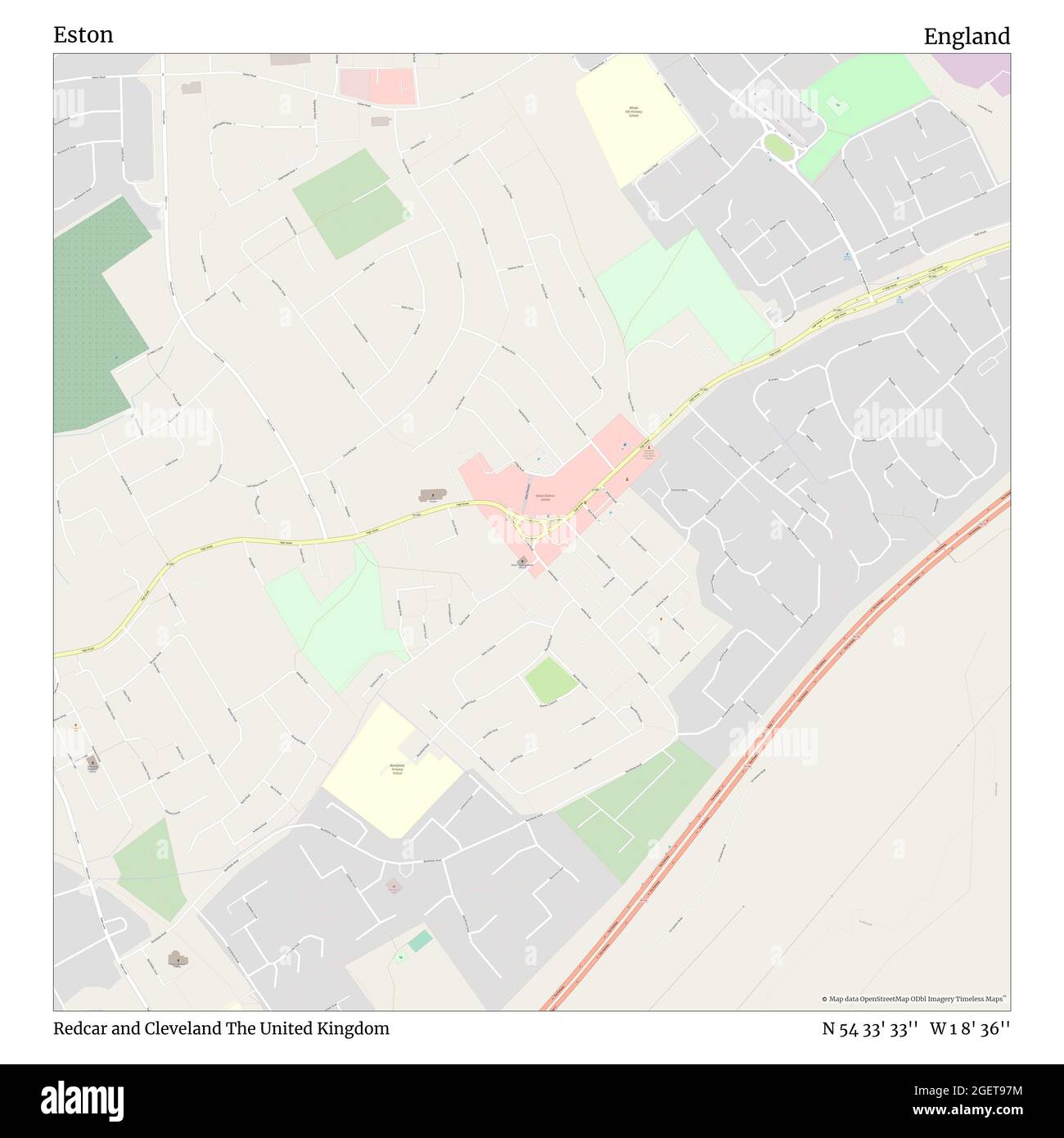 Eston, Redcar and Cleveland, United Kingdom, England, N 54 33' 33'', W ...