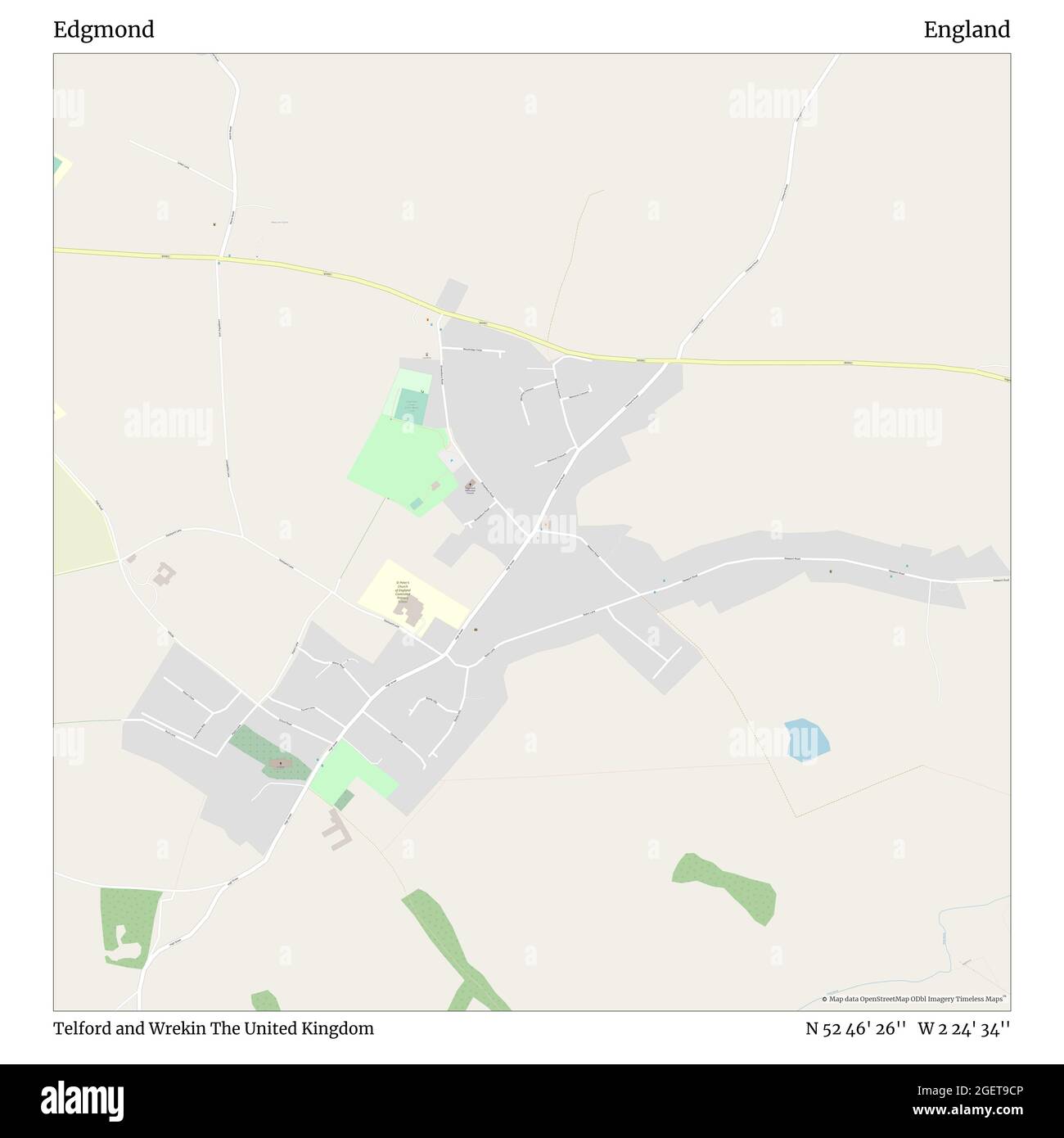 Telford road map hi-res stock photography and images - Alamy