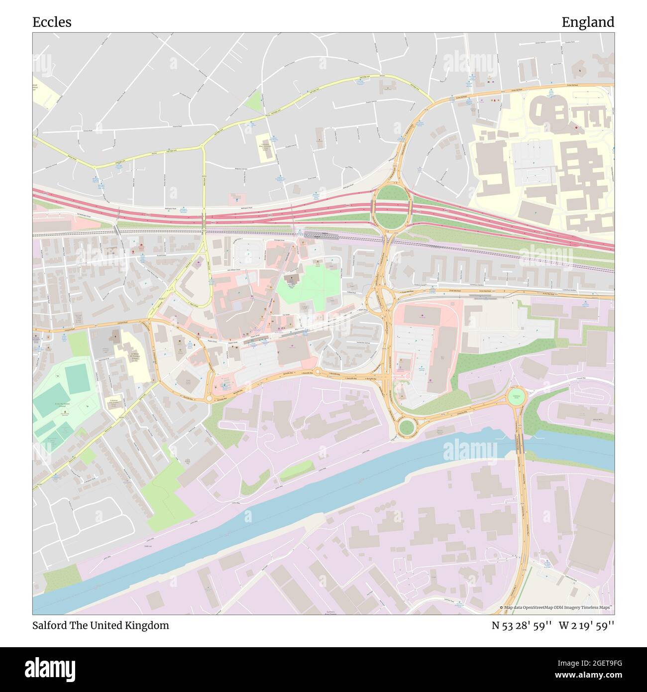 Map of salford hi-res stock photography and images - Alamy