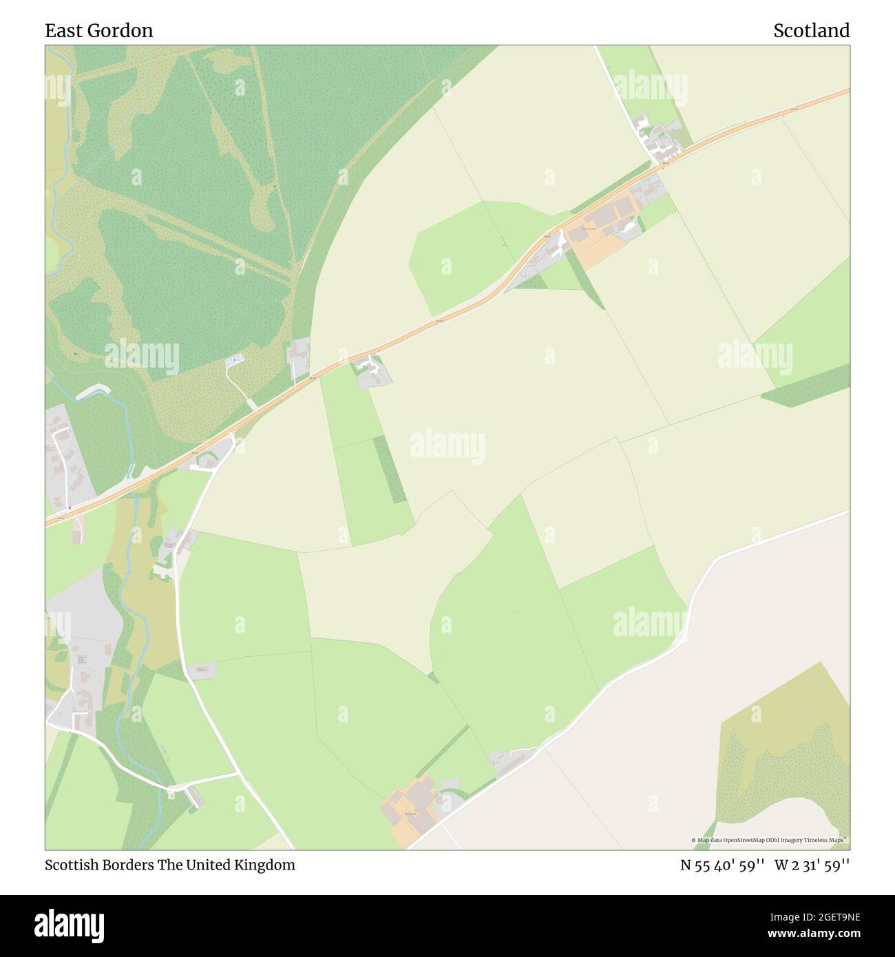 Map of the scottish borders hi-res stock photography and images - Alamy