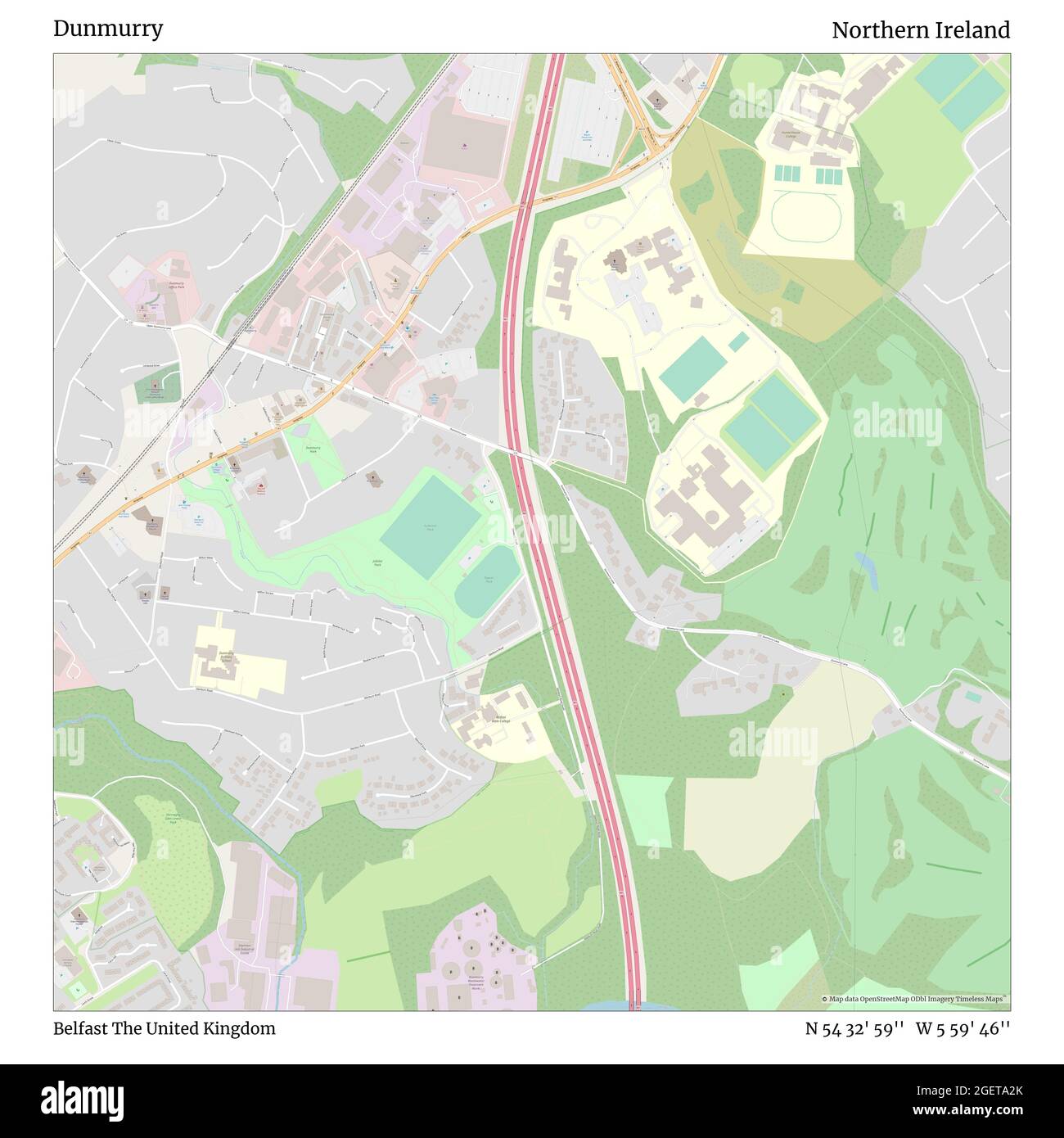 Belfast map hi-res stock photography and images - Alamy