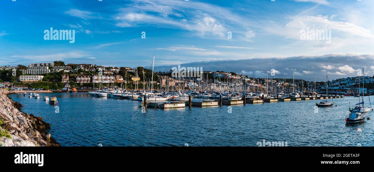 Brixham Marina and Harbour, Torbay, Devon, England Stock Photo - Alamy