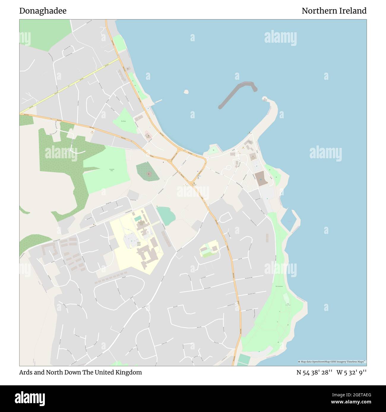 Map of north down ireland hi-res stock photography and images - Alamy