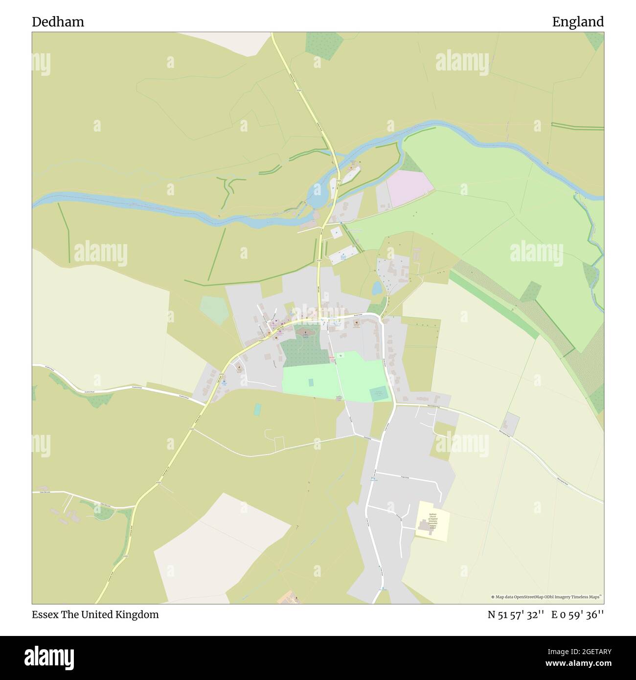 Map of dedham Cut Out Stock Images & Pictures - Alamy