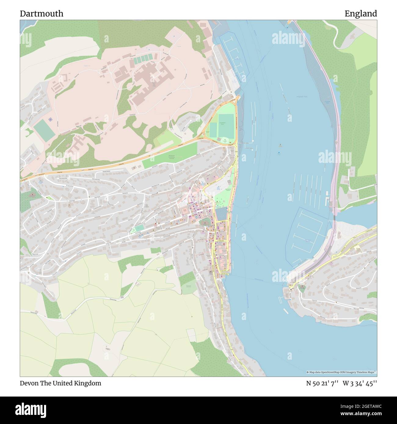Map of dartmouth hi-res stock photography and images - Alamy