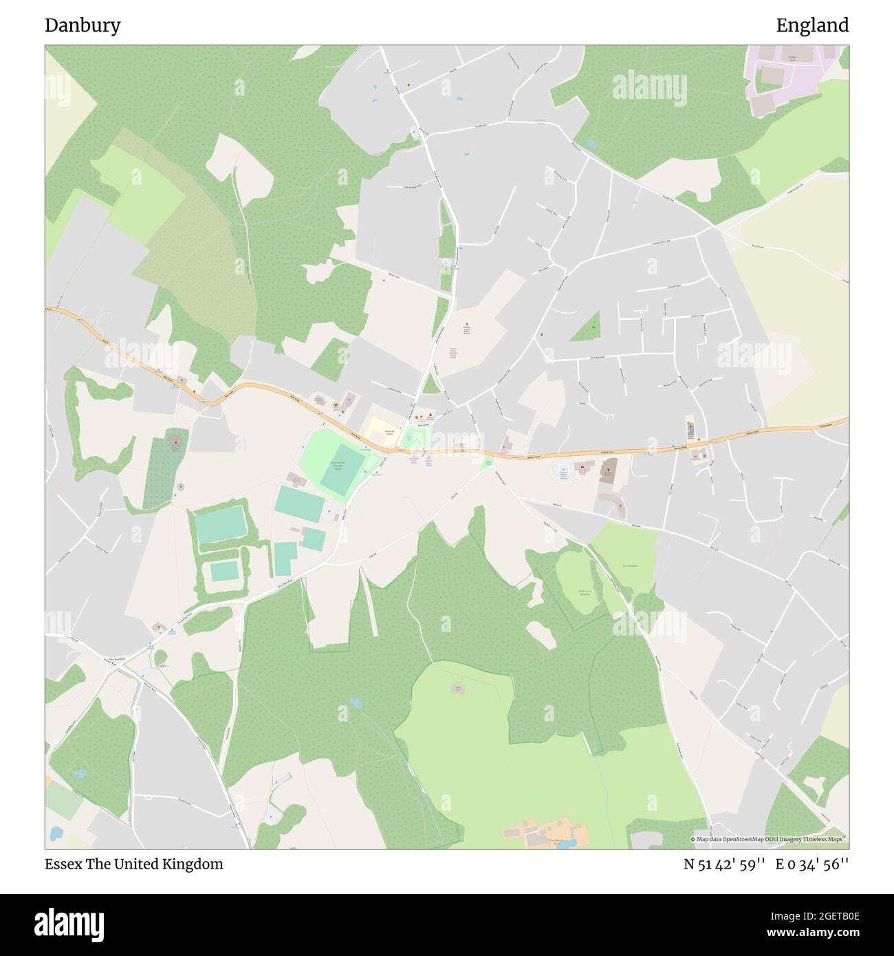 Danbury map High Resolution Stock Photography and Images - Alamy