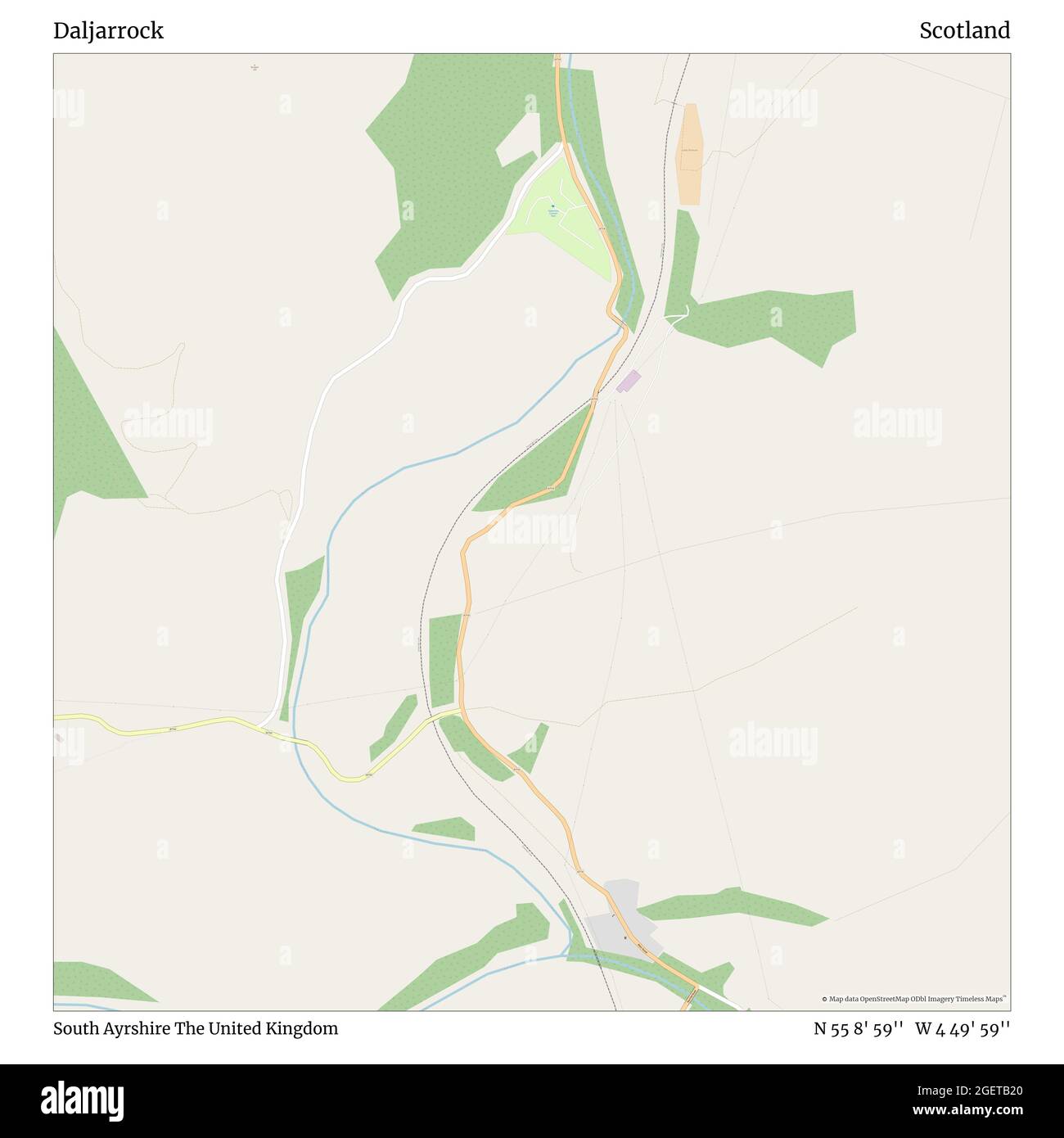 Map of south ayrshire hi-res stock photography and images - Alamy