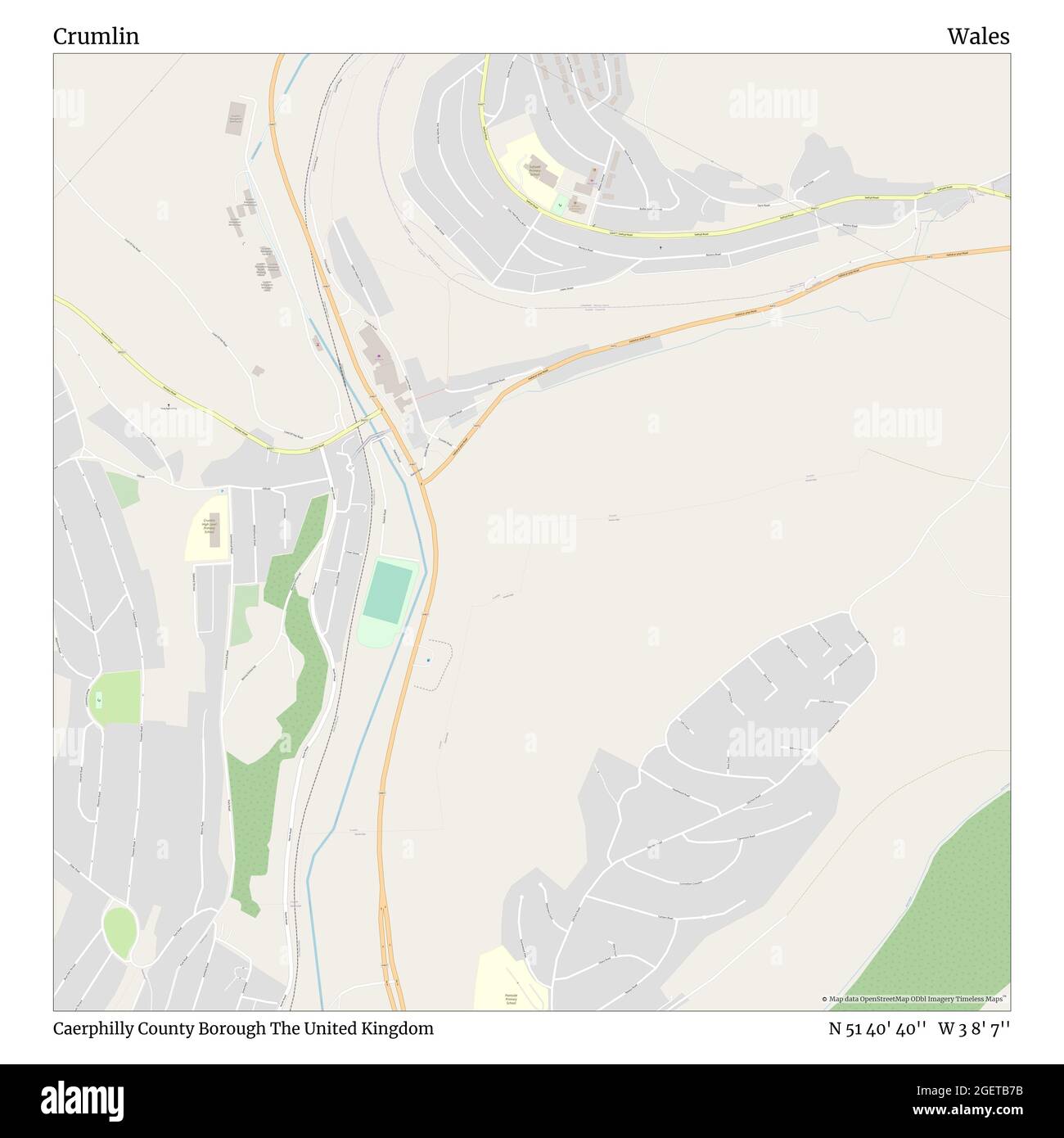 Crumlin, Caerphilly County Borough, United Kingdom, Wales, N 51 40' 40 ...