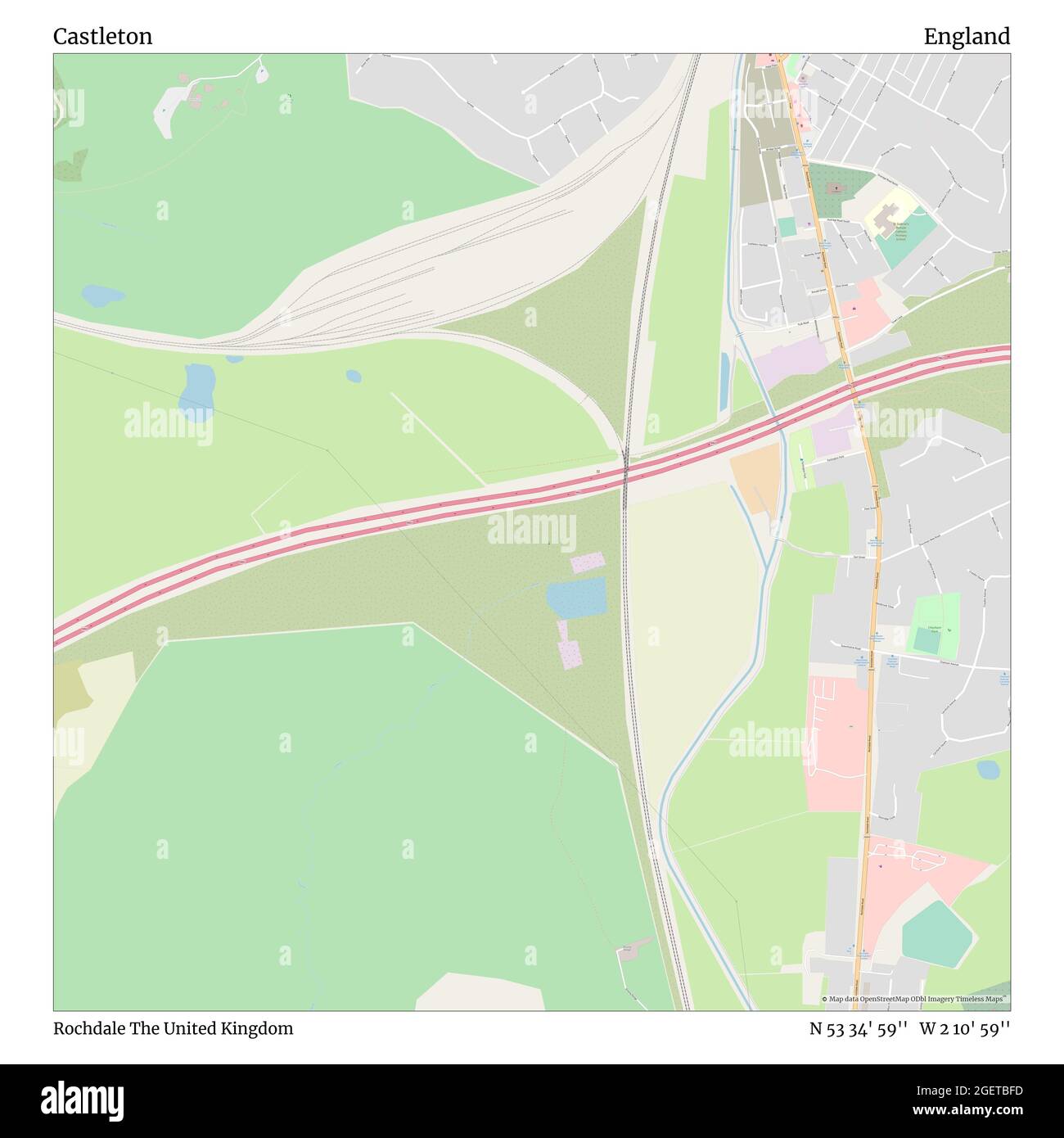 Rochdale road map hi-res stock photography and images - Alamy