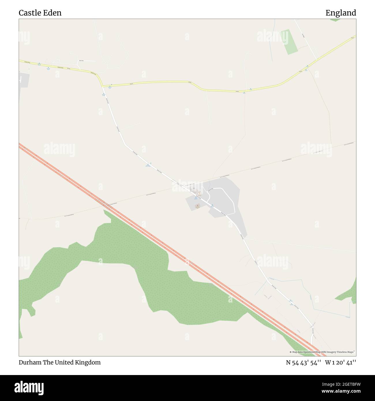 Castle eden map hi-res stock photography and images - Alamy