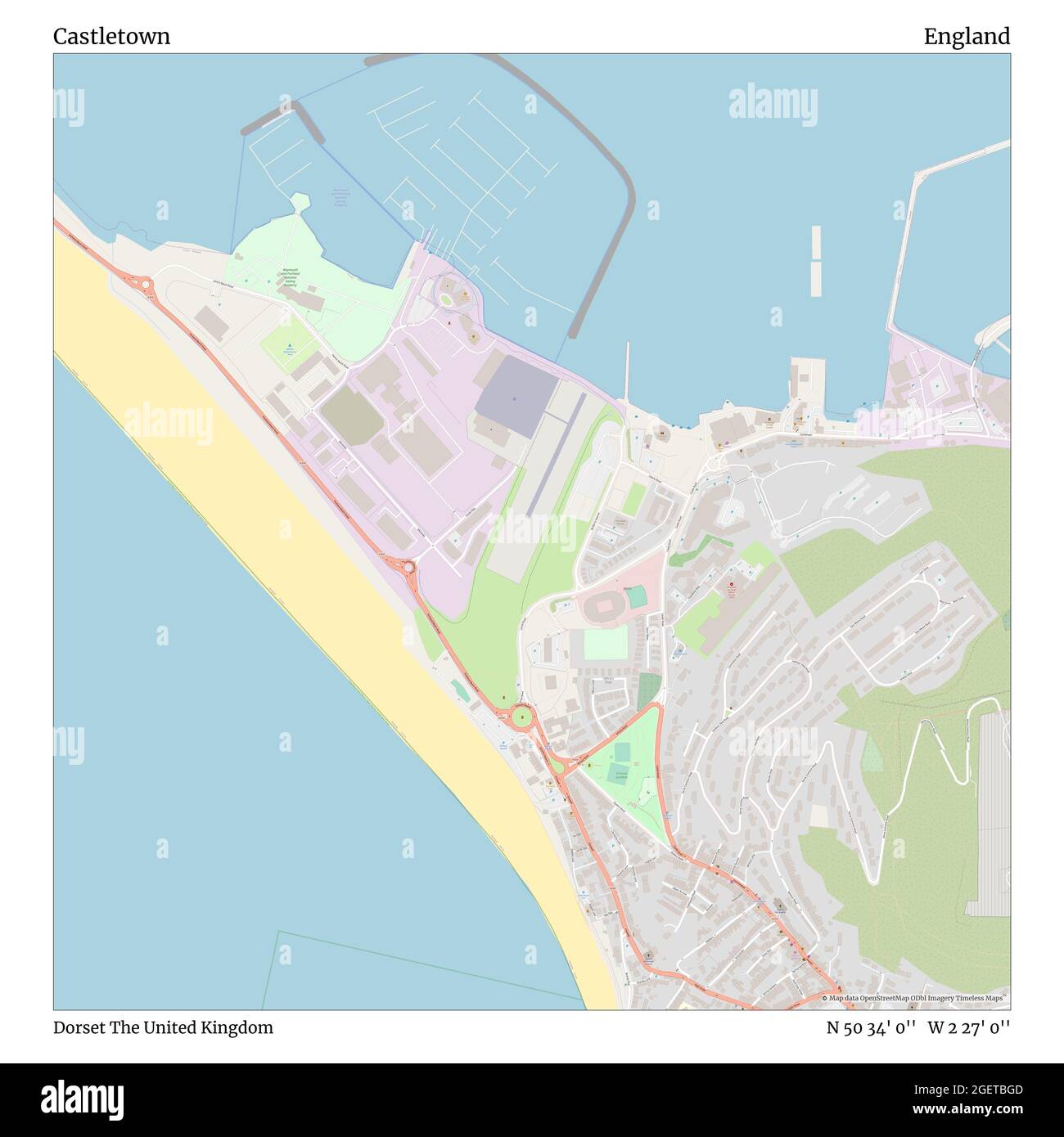 Map of castletown hi-res stock photography and images - Alamy