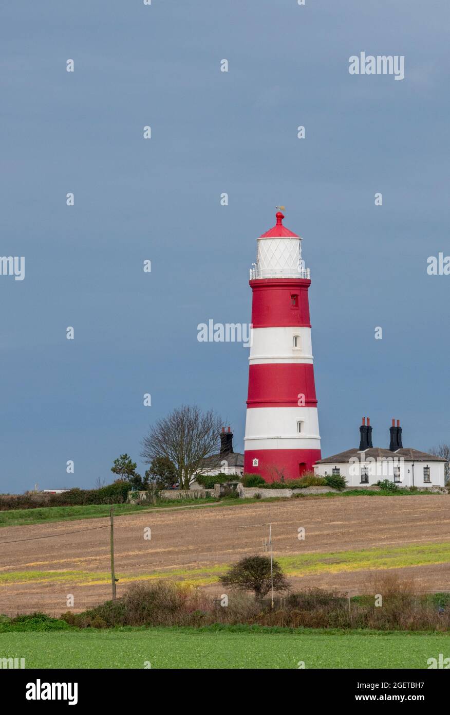 happisburgh lighthouse, red and white lighthouse, trinity house ...
