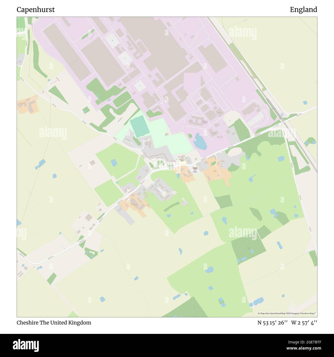 Map of cheshire england hi-res stock photography and images - Alamy