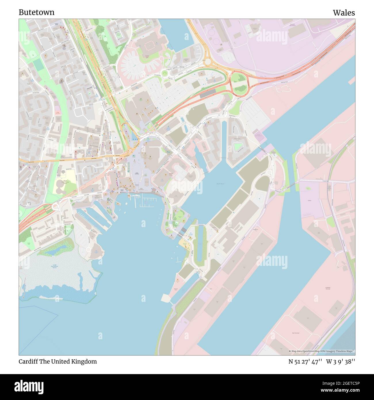 Cardiff Wales Map High Resolution Stock Photography and Images - Alamy