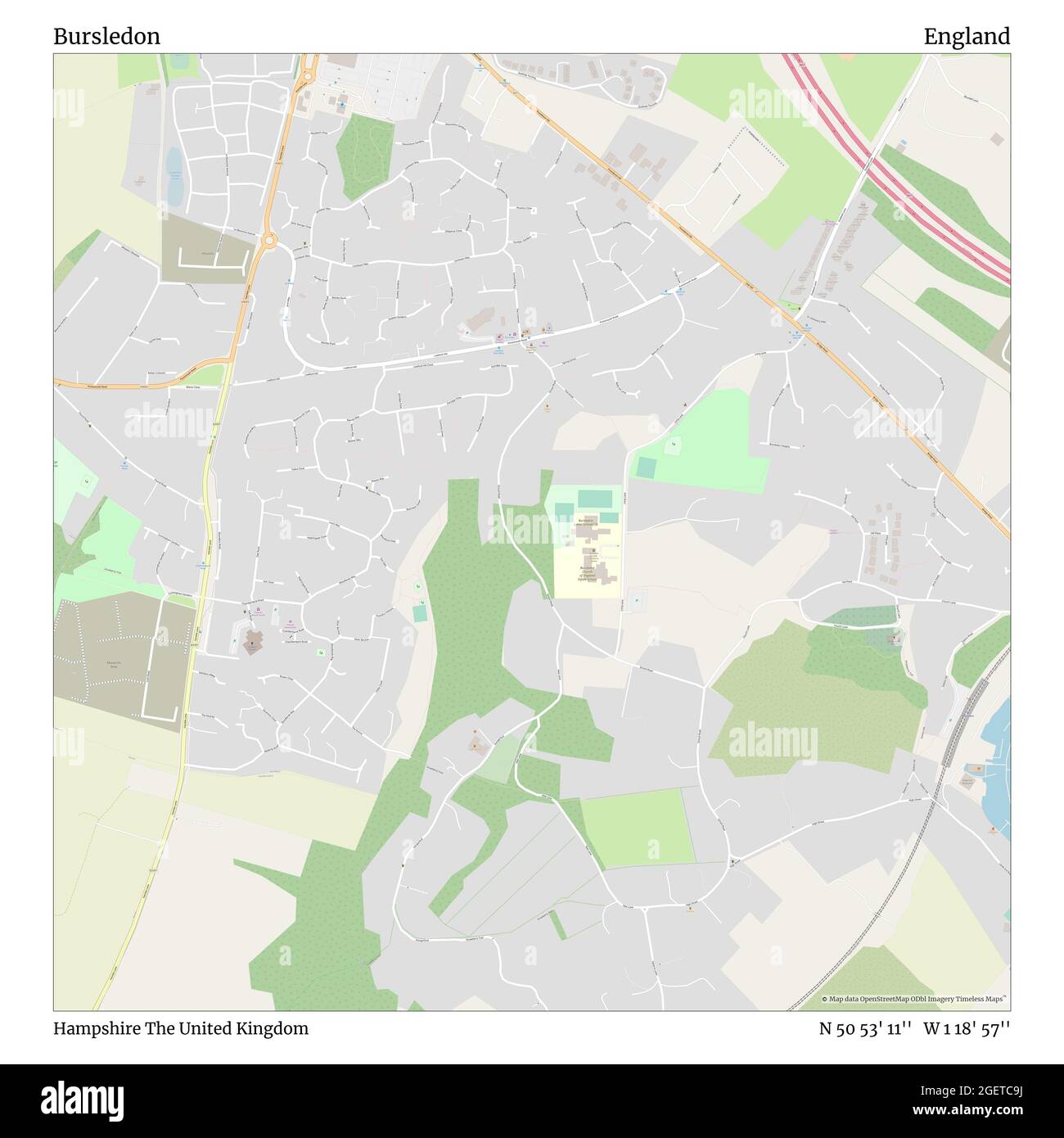 Bursledon map hi-res stock photography and images - Alamy