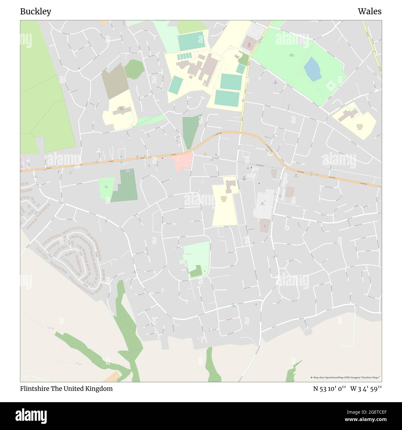 Map of buckley hi-res stock photography and images - Alamy