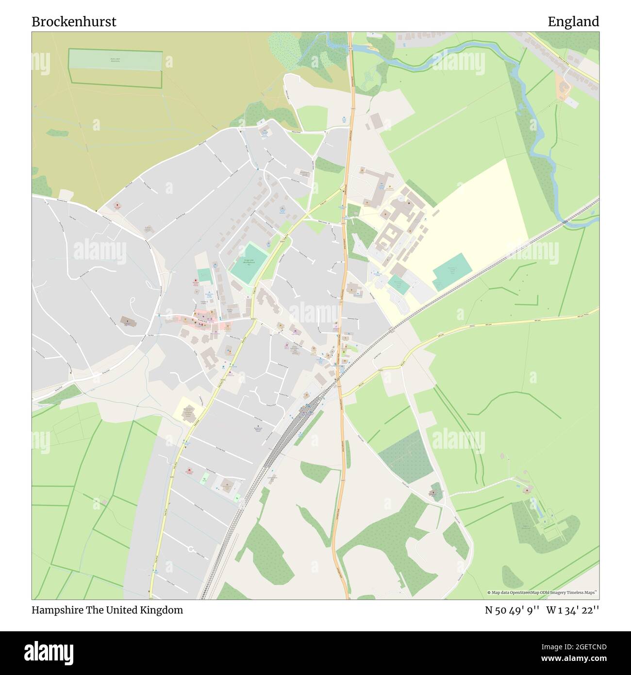 Map Of Brockenhurst High Resolution Stock Photography and Images - Alamy