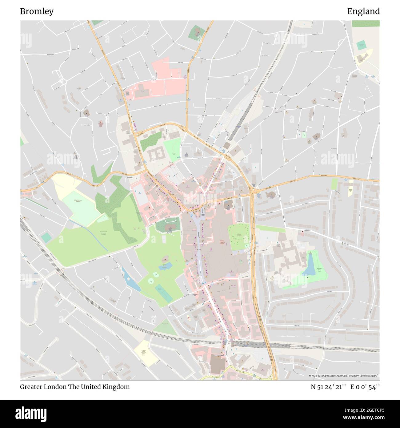 Bromley london map hi-res stock photography and images - Alamy