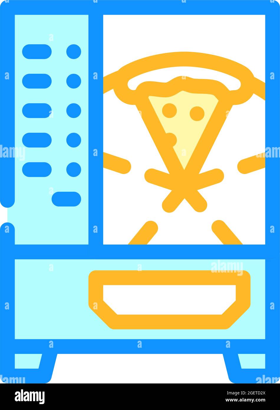 pizza vending machine color icon vector illustration Stock Vector Image ...
