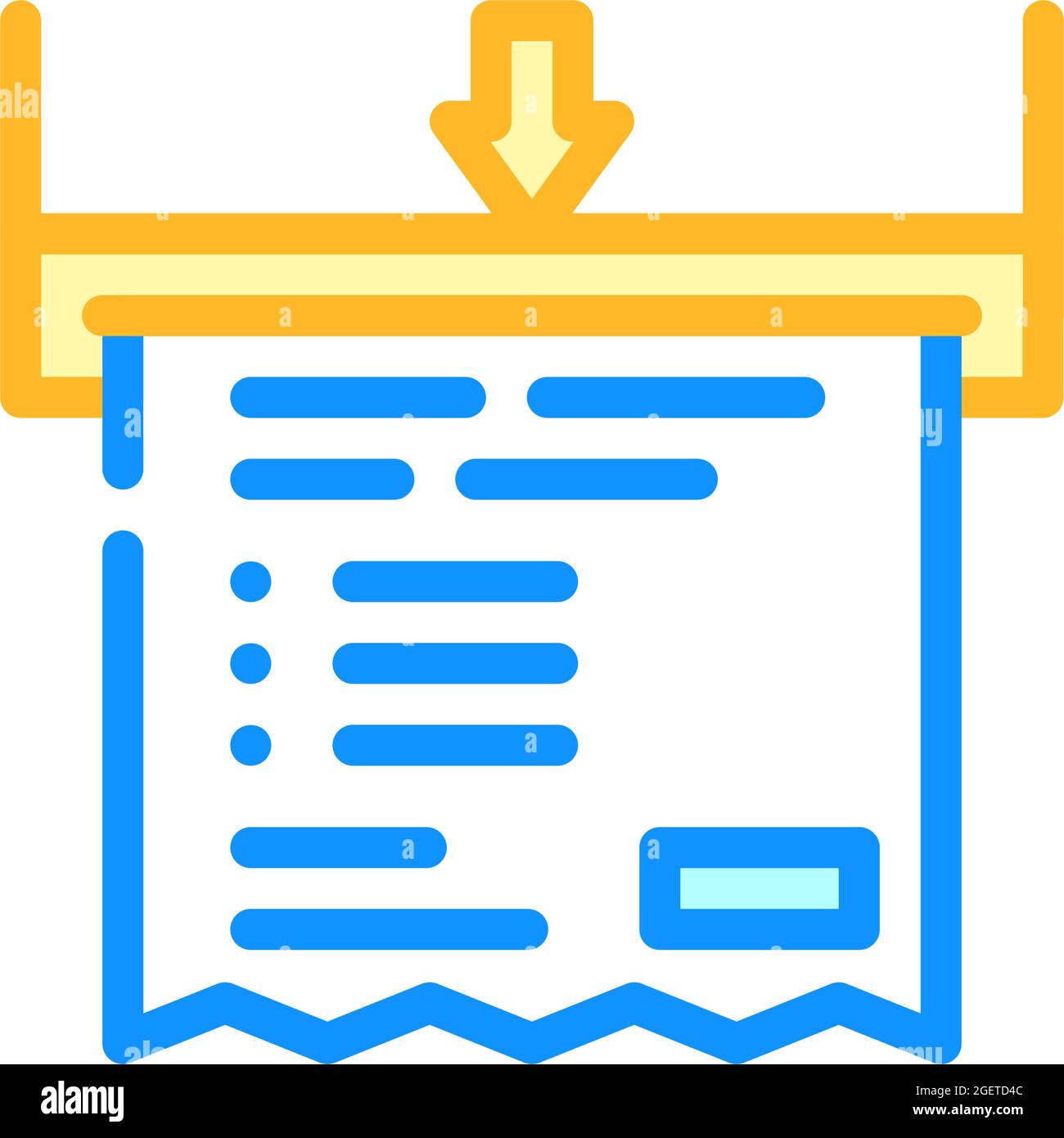 receipt check color icon vector illustration Stock Vector Image & Art ...