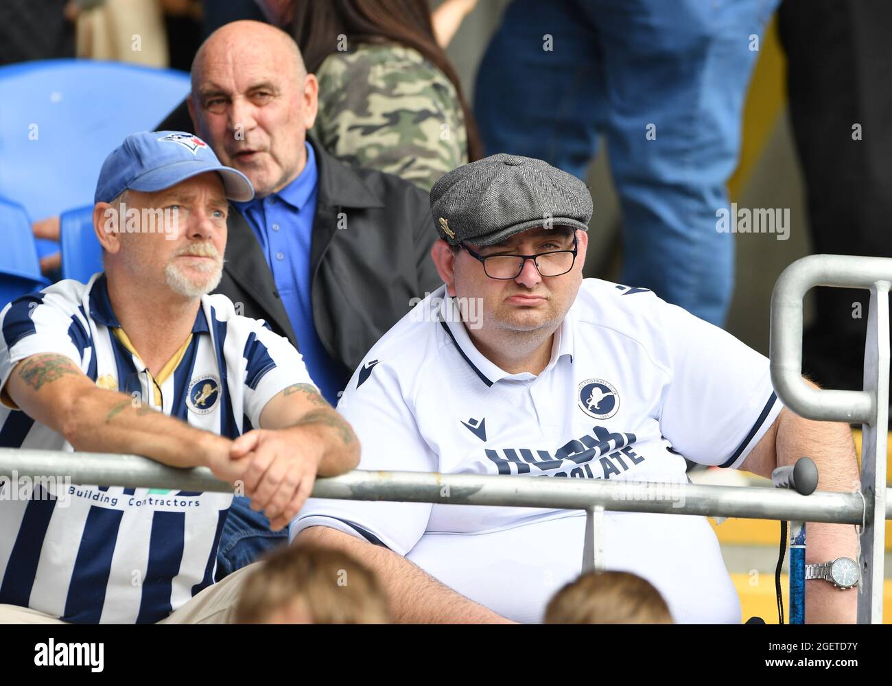 Millwall fans in the stands during the Sky Bet Championship match at ...