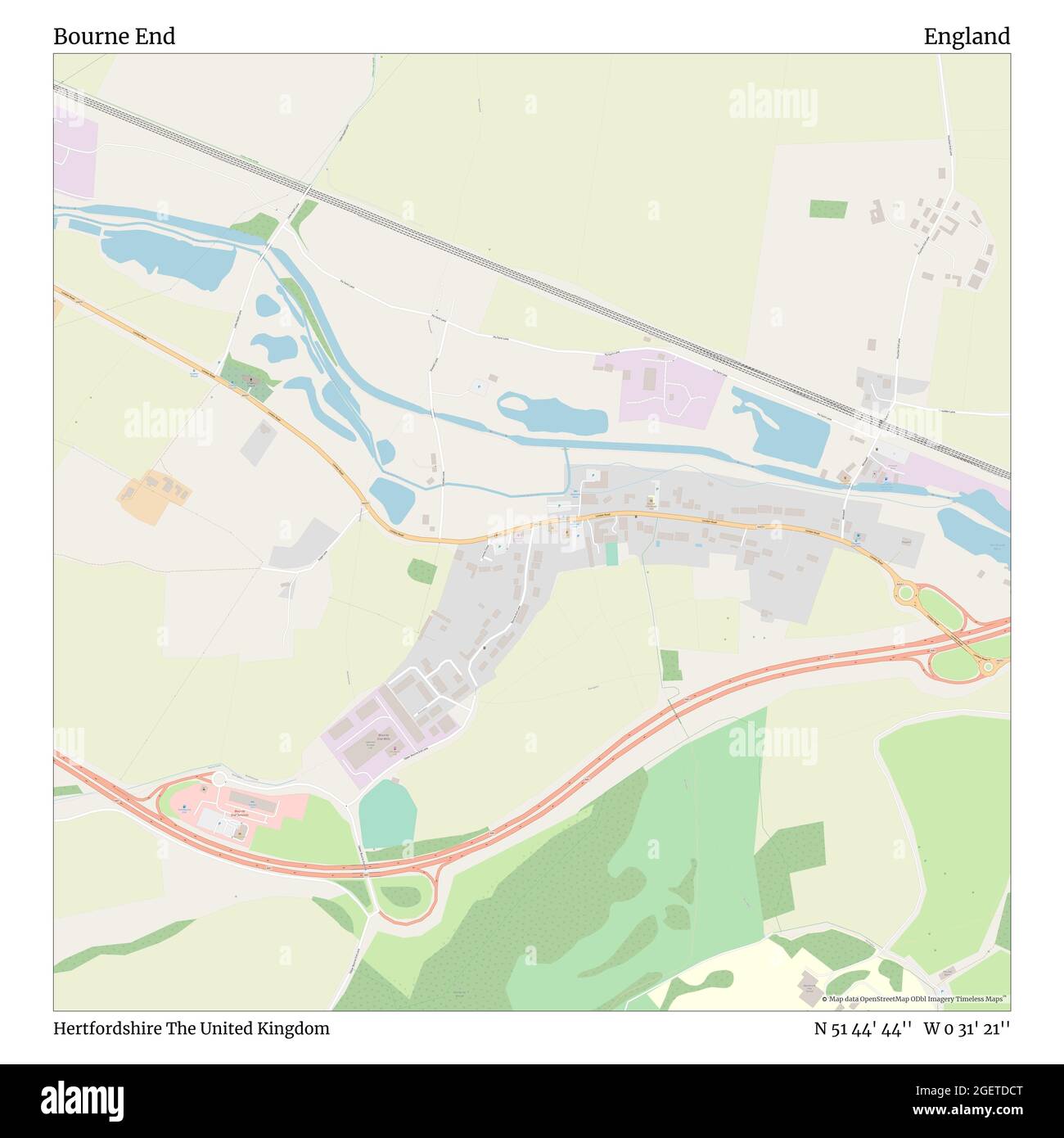 Bourne map hi-res stock photography and images - Alamy
