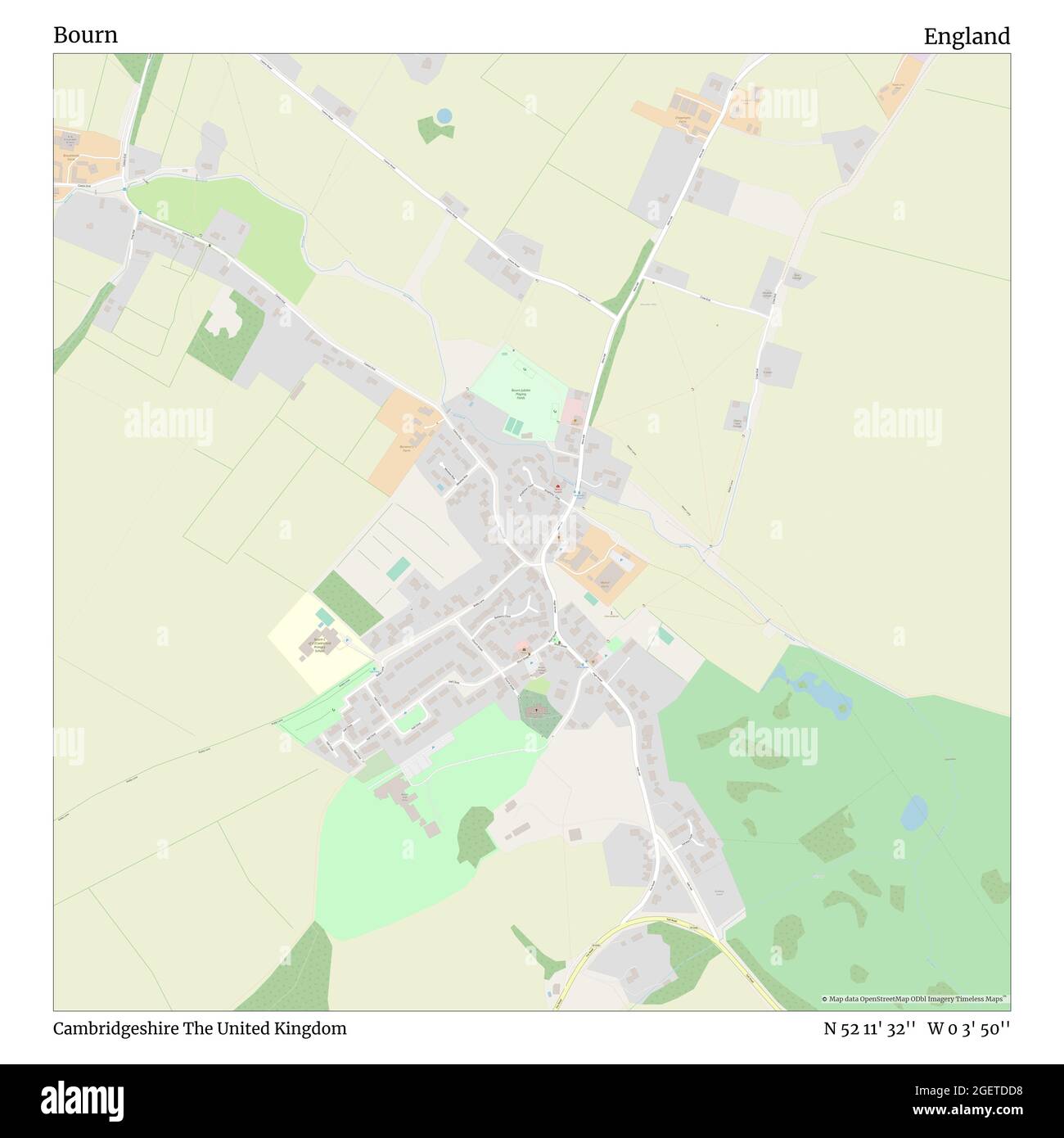 Bourn, Cambridgeshire, United Kingdom, England, N 52 11' 32'', W 0 3 ...